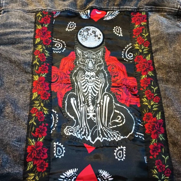 Wolf Moon Patch Werewolf Spirit Coyote Spirit Goth Horror Lycanthrope ...