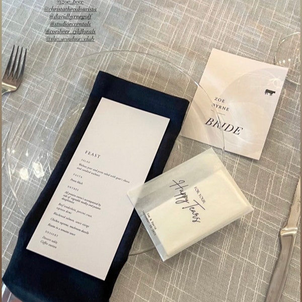 Any Design Personalised Wedding Tissue Packs | Personalised Wedding ...