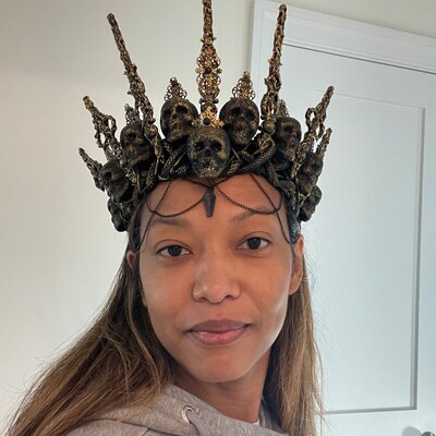 Evil Queen, Dark Fairy Crown, Gothic Crown, Gothic Wedding, Death Skull ...