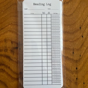 Reading Log Bookmark, Book Tracker, Reading List, Progress Tracker ...