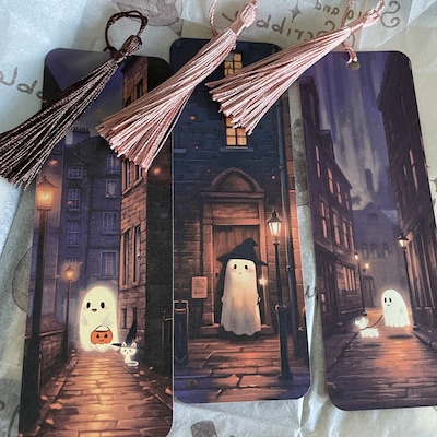 Bookmark Edinburgh Ghosts Handmade Bookmarks With Tassel, Individual or ...
