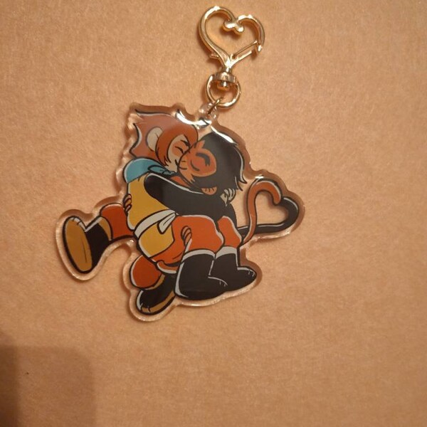 Zelda and Link Falling Keychain | Tears of the Kingdom - Etsy