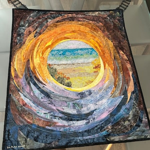 The Forest, Nature Quilt, Quilted Landscape, Art Quilt Wall Hanging ...