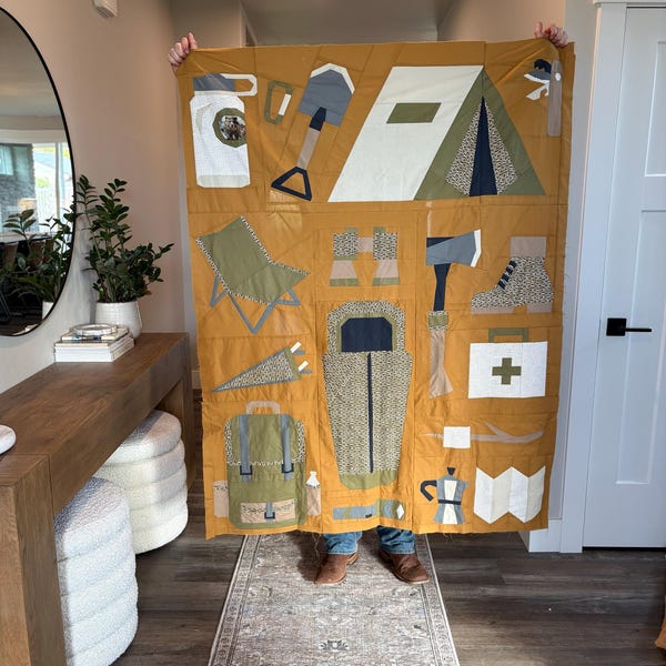 Camping Sampler | FPP Quilt Pattern | Instant PDF Download | Foundation ...