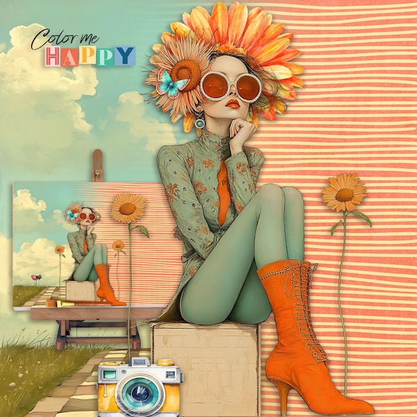 100 Fantasy Whimsical Autumn Png Clipart Bundle + 30 Backgrounds, for ...