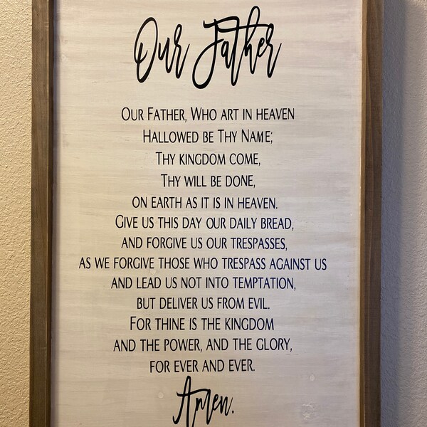 Our Father (the Lord's Prayer) Holy Bible Svg, Christian Svg, Dxf, Eps ...