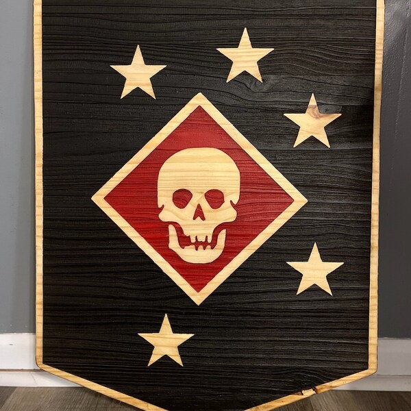 Round Custom Wood Plaque Military Plaque, Solid Wood Military Gift Army ...