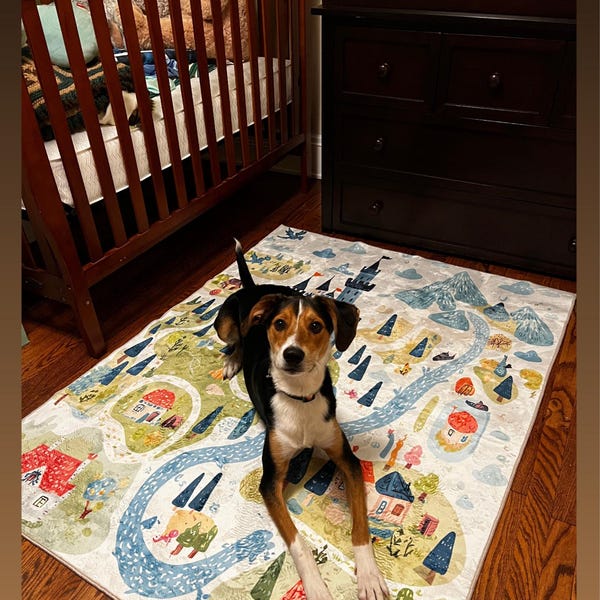 Crescent Moon Area Rug, Celestial Decor Carpet, Night Sky Living Room ...