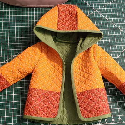 Quilted Hooded Tamarack Style Jacket PDF Pattern / Digital Sewing Pattern for Babies, Toddlers ...