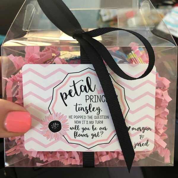 Will You Be My Proposal Flower Girl Proposal Box, Personalized Mini ...