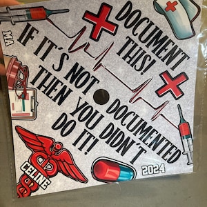 I Gave My Blood Sweat and Tears for This Grad Cap Topper, Custom ...