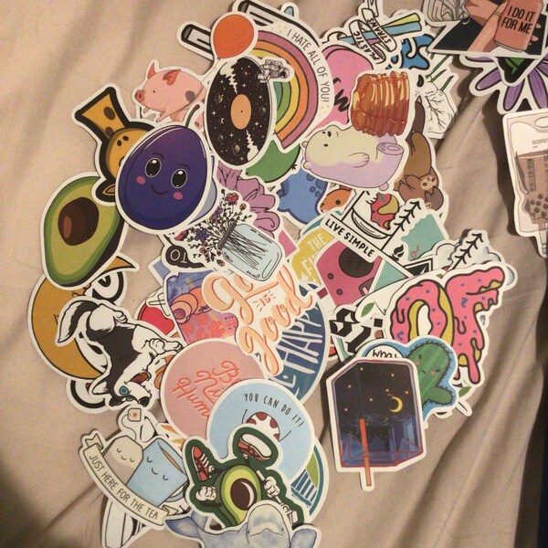 75 Cute Mixed Colors Sticker Lot Book Fun Pack Laptop Car Decals - Etsy