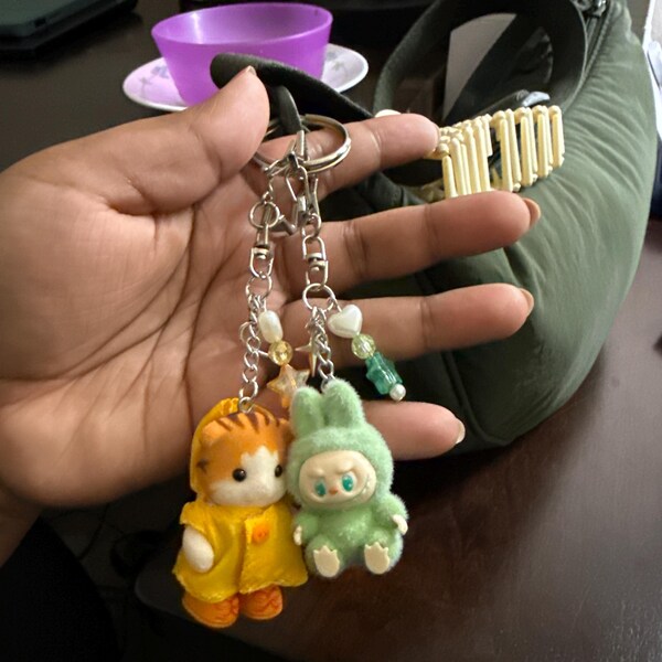 Calico Critter Keychain | Kangaroo Family Keychain | Cute Keychain ...