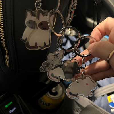 Freshwater Aquarium Shrimp Keychain Cartoon Exotic Crustacean Pet Art ...