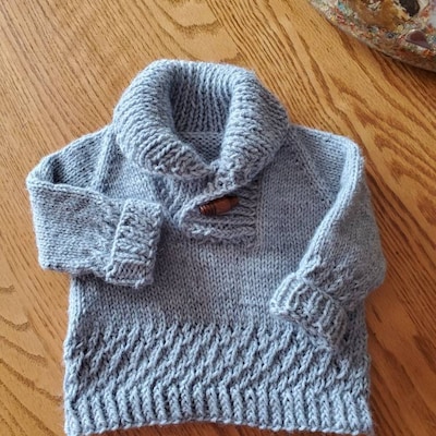 Knitting Pattern Double Breasted Baby Coat With Hood, Knitting Pattern ...
