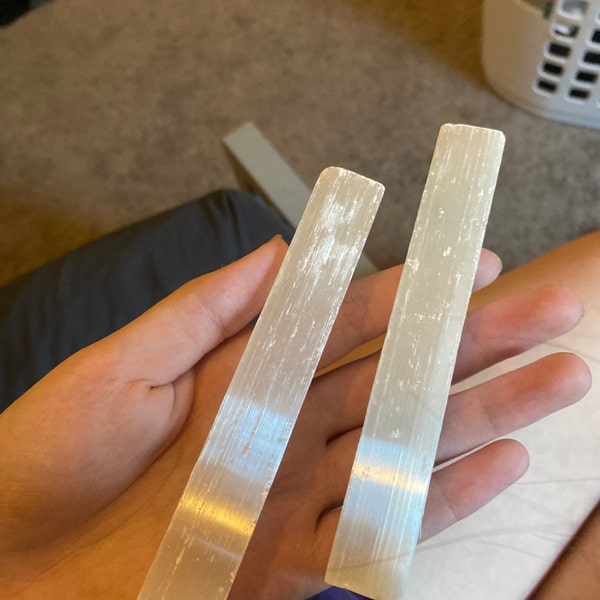 Raw Selenite Sticks, 1 Single 5" Inch Stick, High Grade, Selenite ...