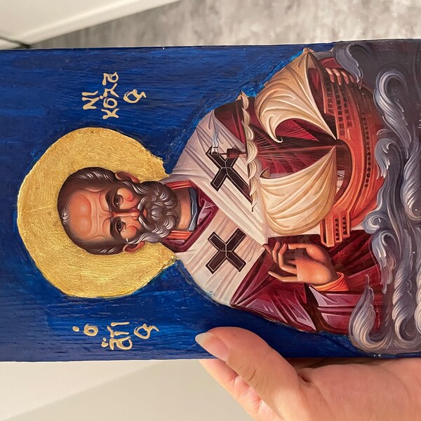 Jesus Christ Blessing Handmade Orthodox Icon Handmade Greek Orthodox ...