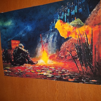 Souls Game Art Digital Poster Watercolor Poster Walle Art - Etsy
