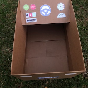 Movie Night Cardboard Box Car Template Cardboard Box Car Custom, Build ...