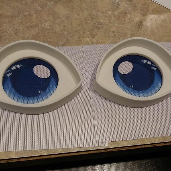 Furry Fursuit Moving Jaw Pointed Eye Head Base (kemono Series) 3D PLA ...