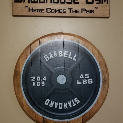 GYM Sign-family Sign-home Gym-garage Gym-custom Sign-personalized Wood ...
