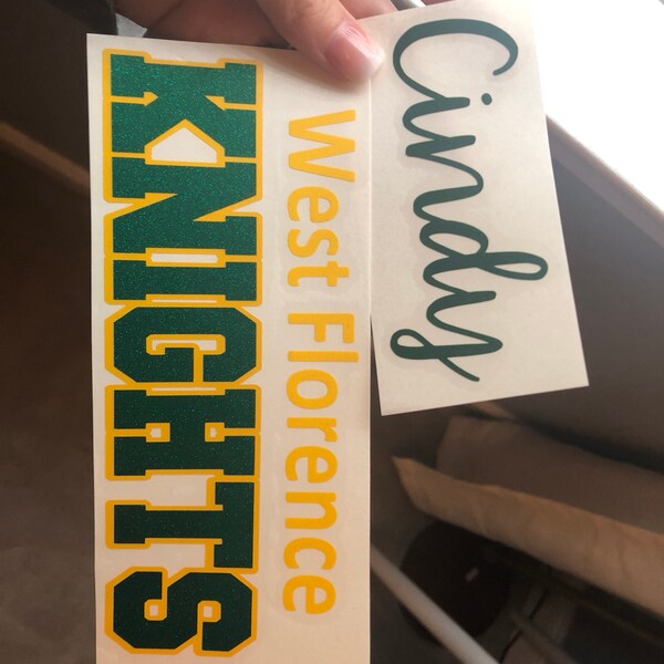 Name Decal - Two Color Decal - Layered Decal - Personalized Decal - Any ...