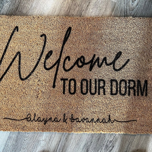 Doormat for Dorm, Personalized Dorm Doormat, Dorm Decor for College ...