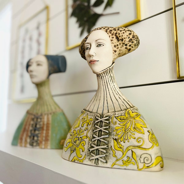 Female Ceramic Sculpture , Fine Art Ceramic , Art Object , Handmade ...