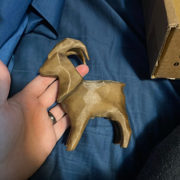 3D Printed Hand-painted Goat of Warding Statue Figure Inspired by ...