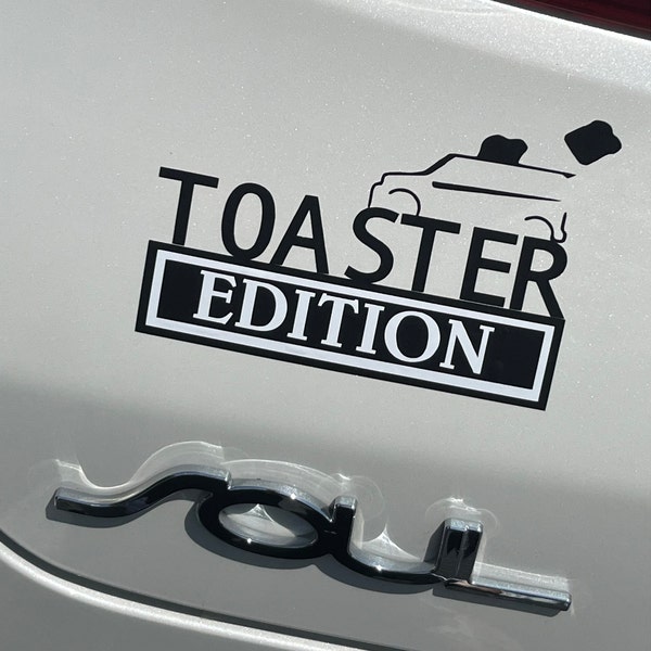 Toaster Edition Car Decal - Kia Soul - Jeep Renegade - Cute - Custom ...