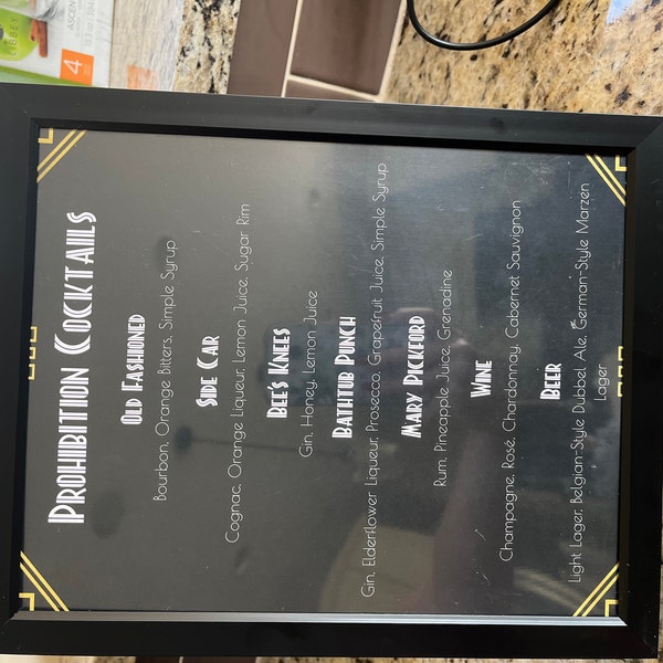 6 Prohibition Party Bootlegger Labels Set, Speakeasy Decoration ...