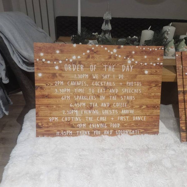 Rustic Wedding Table Plan Sign Wedding Seating Plan - Etsy UK