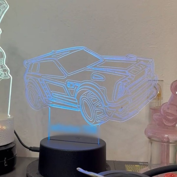 Kirby Personalized LED Table Lamp, Multicolor 3d Illusion Night Light ...