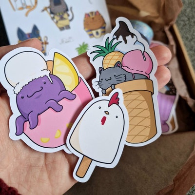 Narwhal Sticker Set, Cute Narwhal, Cute Stickers, Kawaii Stickers ...