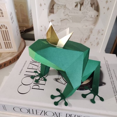 DIY Papercraft Frog,digital Download,ed Craft Frog,paper Toys,lowpoly ...
