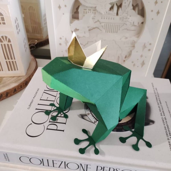 DIY Papercraft Frog,digital Download,ed Craft Frog,paper Toys,lowpoly ...