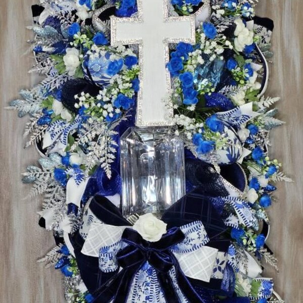 Orange Tinsel Pine Garland, 9 Feet Long, Garland Base, Garland for Door ...