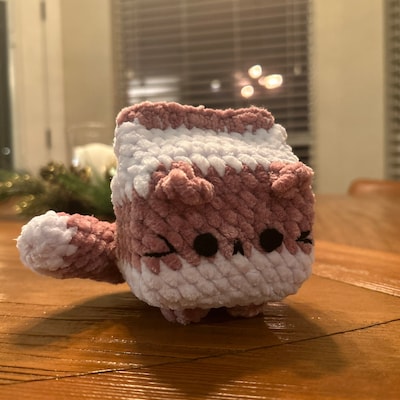 Cube Kitty Amigurumi Pattern, Cute Stackable Cat Plushie, Small Animal ...