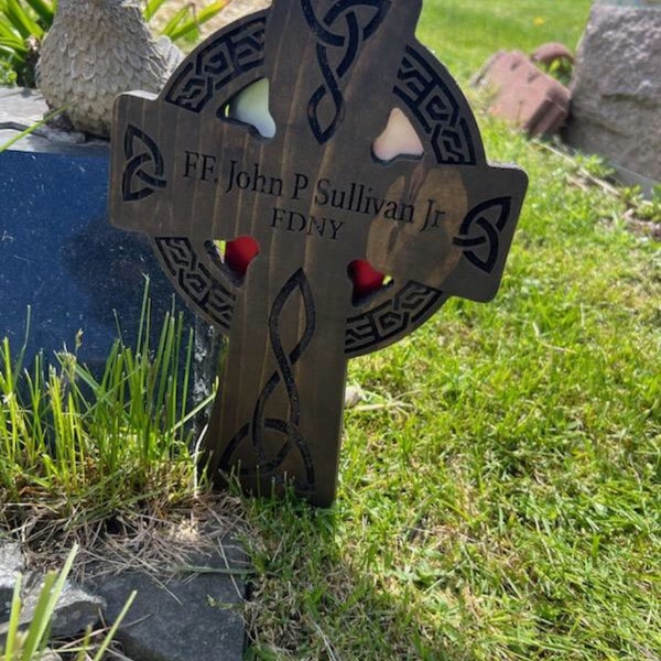 Memorial Cross for Your Loved One | Small Wood Burial Grave Marker ...