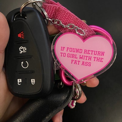 Return to Fat Ass Keychain, Acrylic Keychain, Baddie Keychain, Car ...