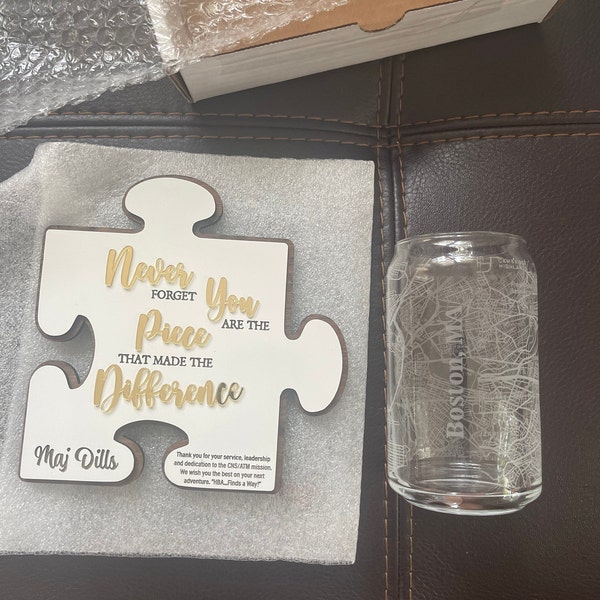 Personalized Retirement Puzzle Piece Gift: Engraved Farewell Present - Etsy