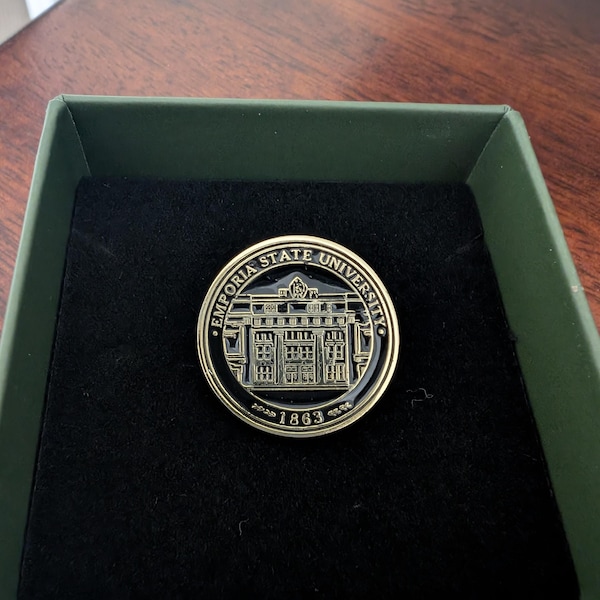 Custom College Logo Pin - Graduation Pin - Engraved University Emblem ...
