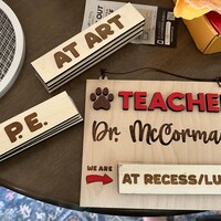 Math Teacher Desk Plaque for Classroom Decor for Math Teacher Name Sign ...