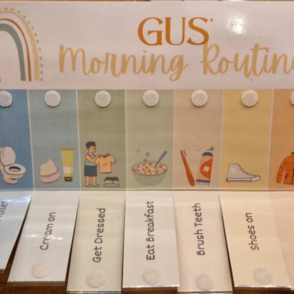 Kids Editable Flip Routine Chart, Printable Digital Flipchart, Morning ...