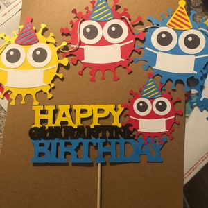 Quarantine Birthday Cake Topper Birthday Cake Topper | Etsy