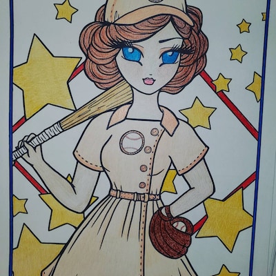 PDF DIGITAL Whimsy Girls at Work Coloring Book Hannah Lynn Printable ...