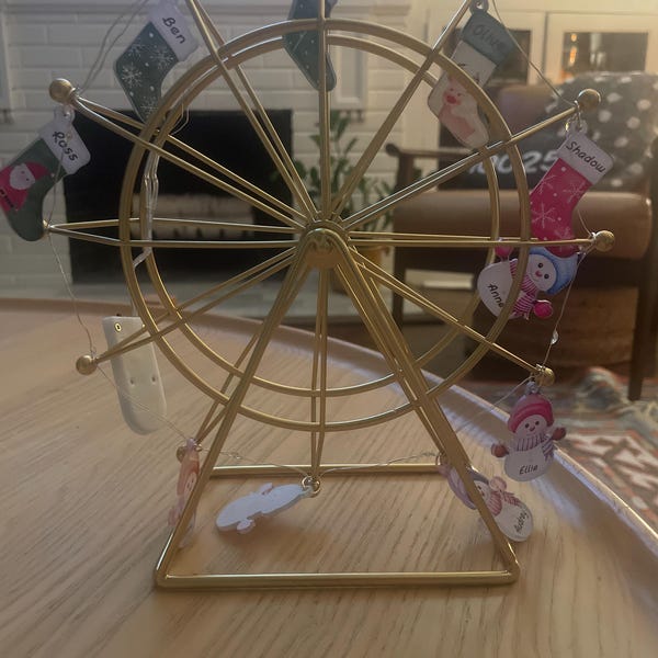 Personalized Photos Ferris Wheel/custom Name Night Light/valentine's ...