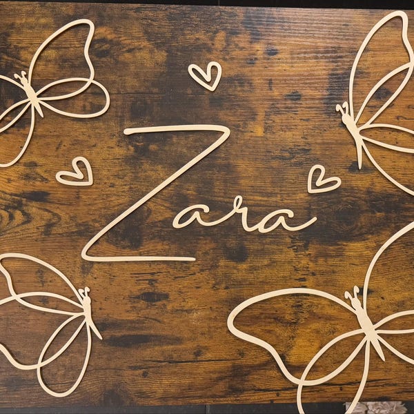 Wooden Inscription Once Upon a Time wooden Inscription Kinderziemer ...