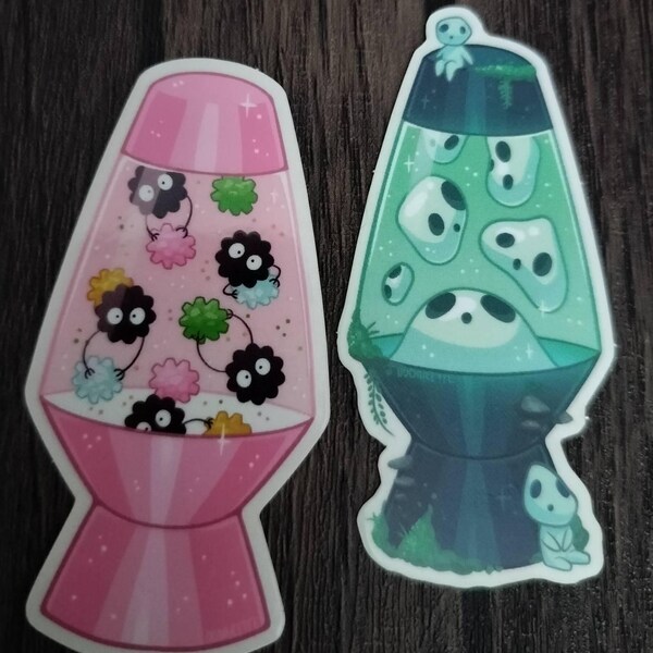 Japanese Fantasy Lava Lamp Stickers: Fire Demon, Candy Sprites ...