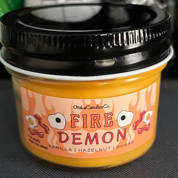 Fire Demon Candle | Howl's Castle Anime Candle | Vanilla Hazelnut 9 Oz ...